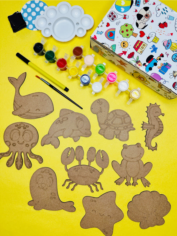 DIY Magnet Paint Kit - Sea Animals – Haplap Kit